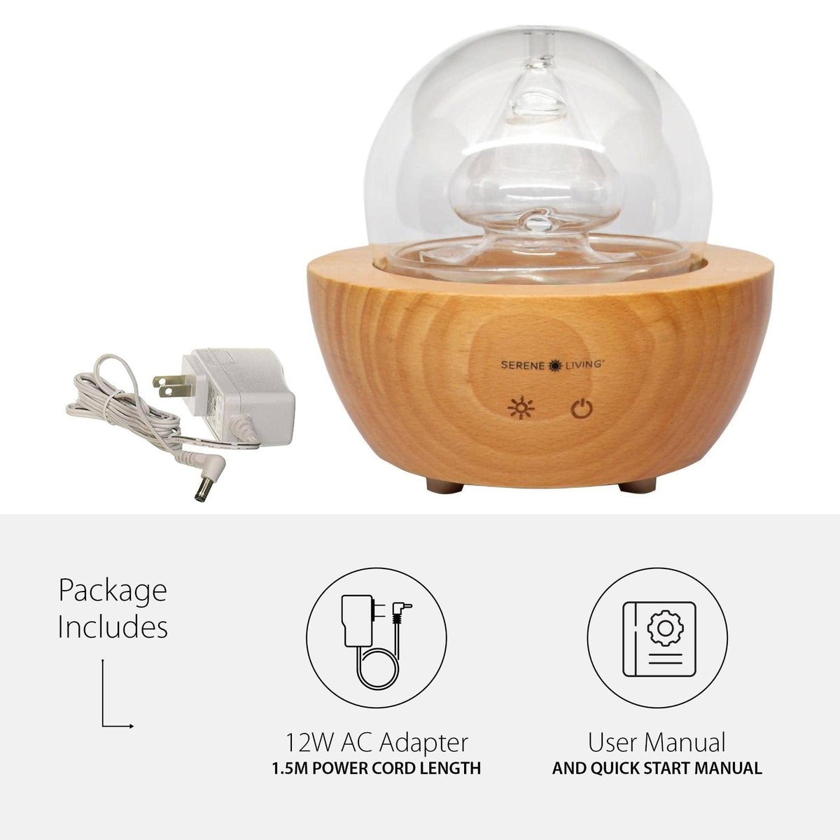 Fountain diffuser is crafted from hand blown glass – Lux Haus